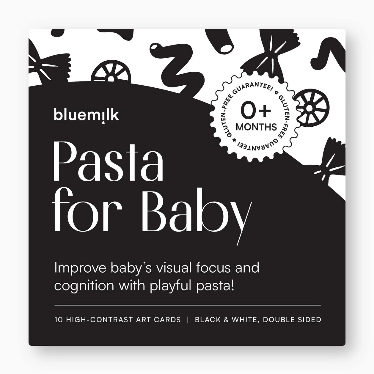 Pasta for Baby High-Contrast Cards – Sophia Bella